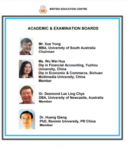 Academic & Examination Boards – British Education Centre
